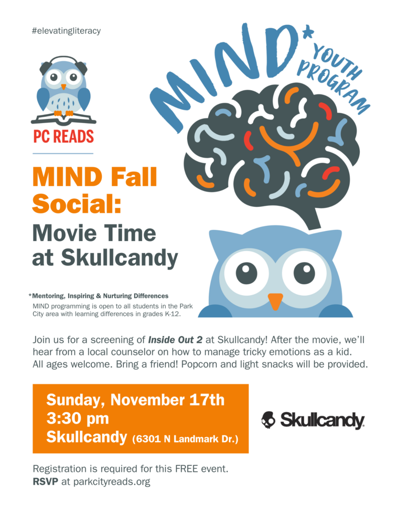 MIND Fall Social: Movie Time! - Park City Reads